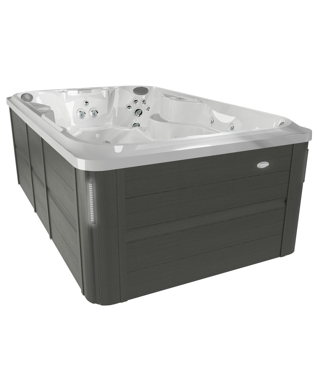 Jacuzzi® J-13™ PowerPlay™ Swim Spa Package - Platinum Smoked Ebony ...