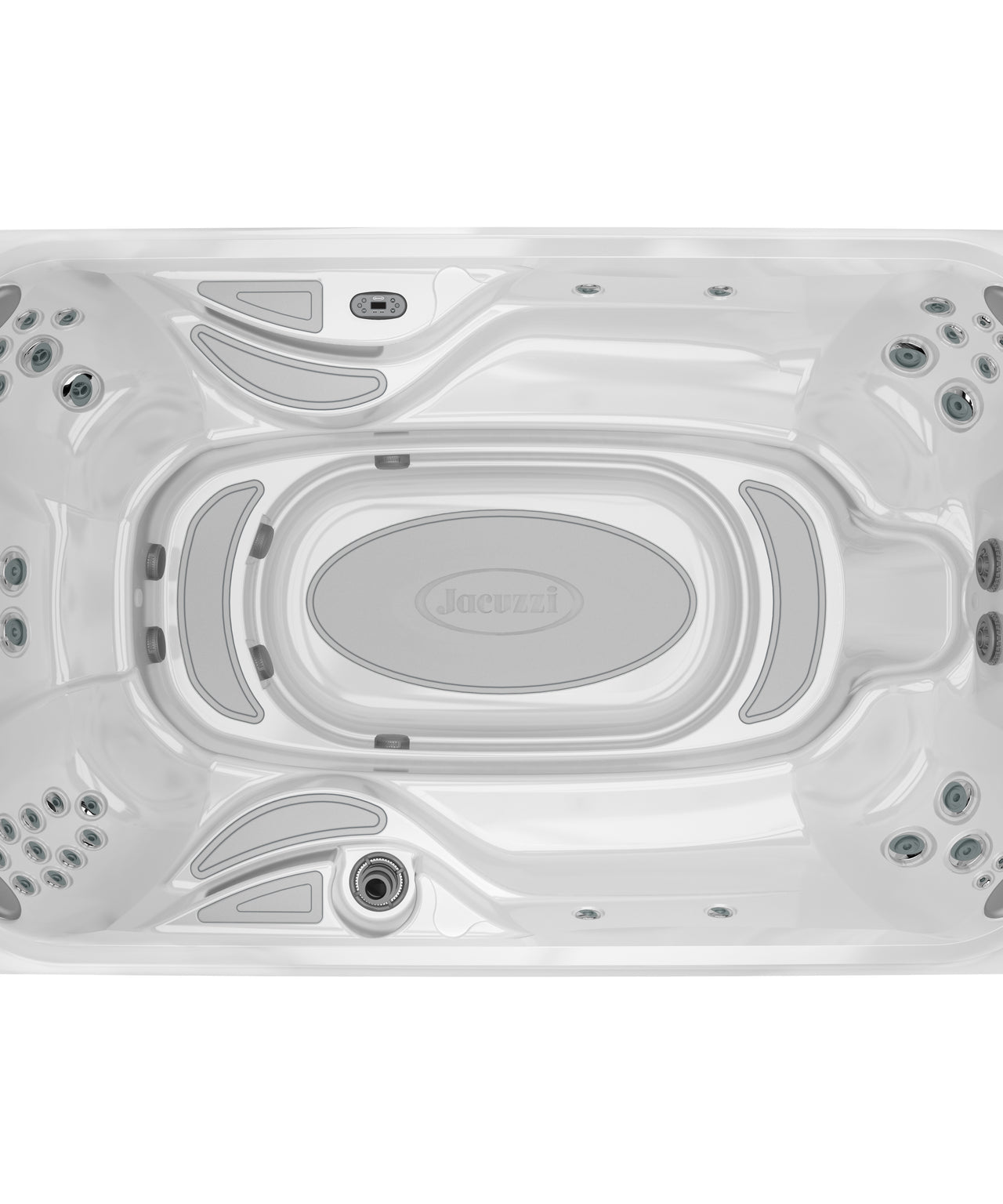 Jacuzzi® J-13™ PowerPlay™ Swim Spa Package - Platinum Brushed Gray ...