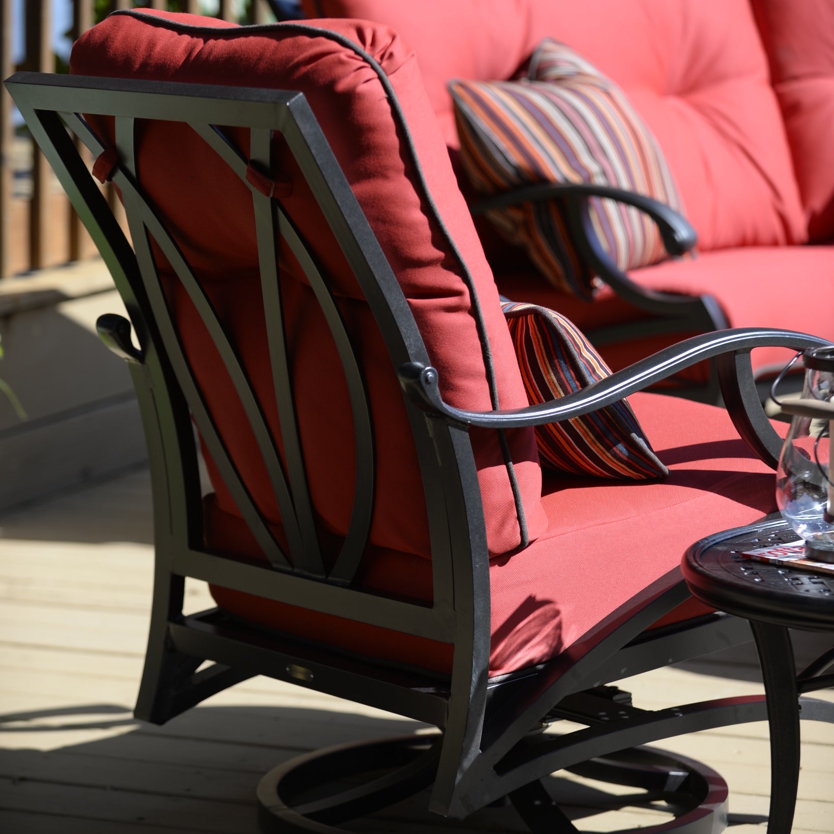 Mallin Volare Cushion Spring Swivel Rocking Lounge Chair VO-886 - Autu ...